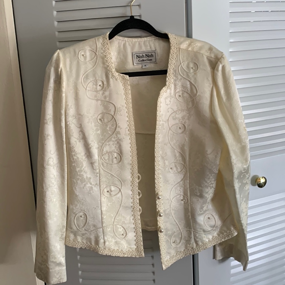 Cream Colored Vintage Jacket - Gem